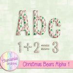 Christmas Bears Alpha 1 - Chantahlia Design