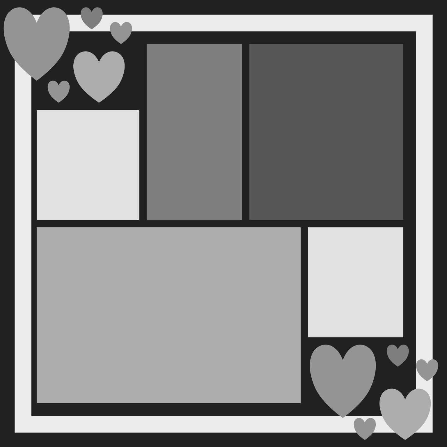 Digital Scrapbook Layout Template 362 - Chantahlia Design