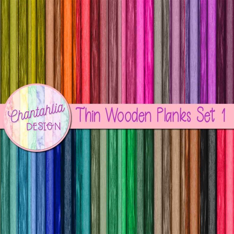 Thin Wooden Planks Digital Papers Set 1 - Chantahlia Design