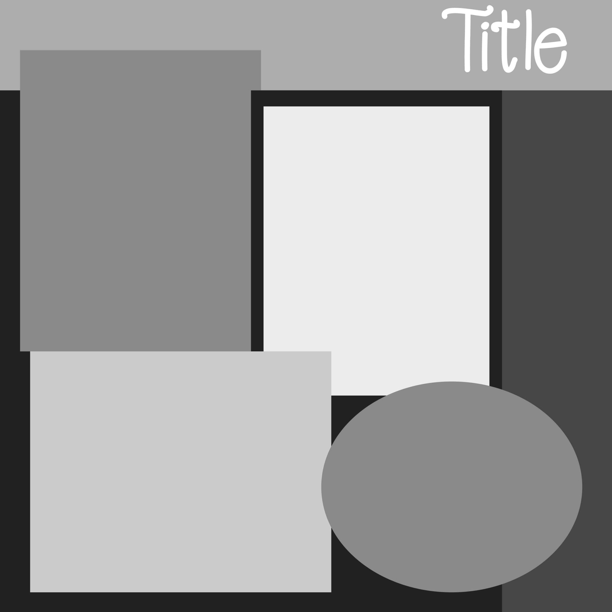 Digital Scrapbook Layout Template 375 - Chantahlia Design