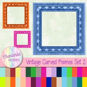 Vintage Carved Frames Set 2 - Chantahlia Design