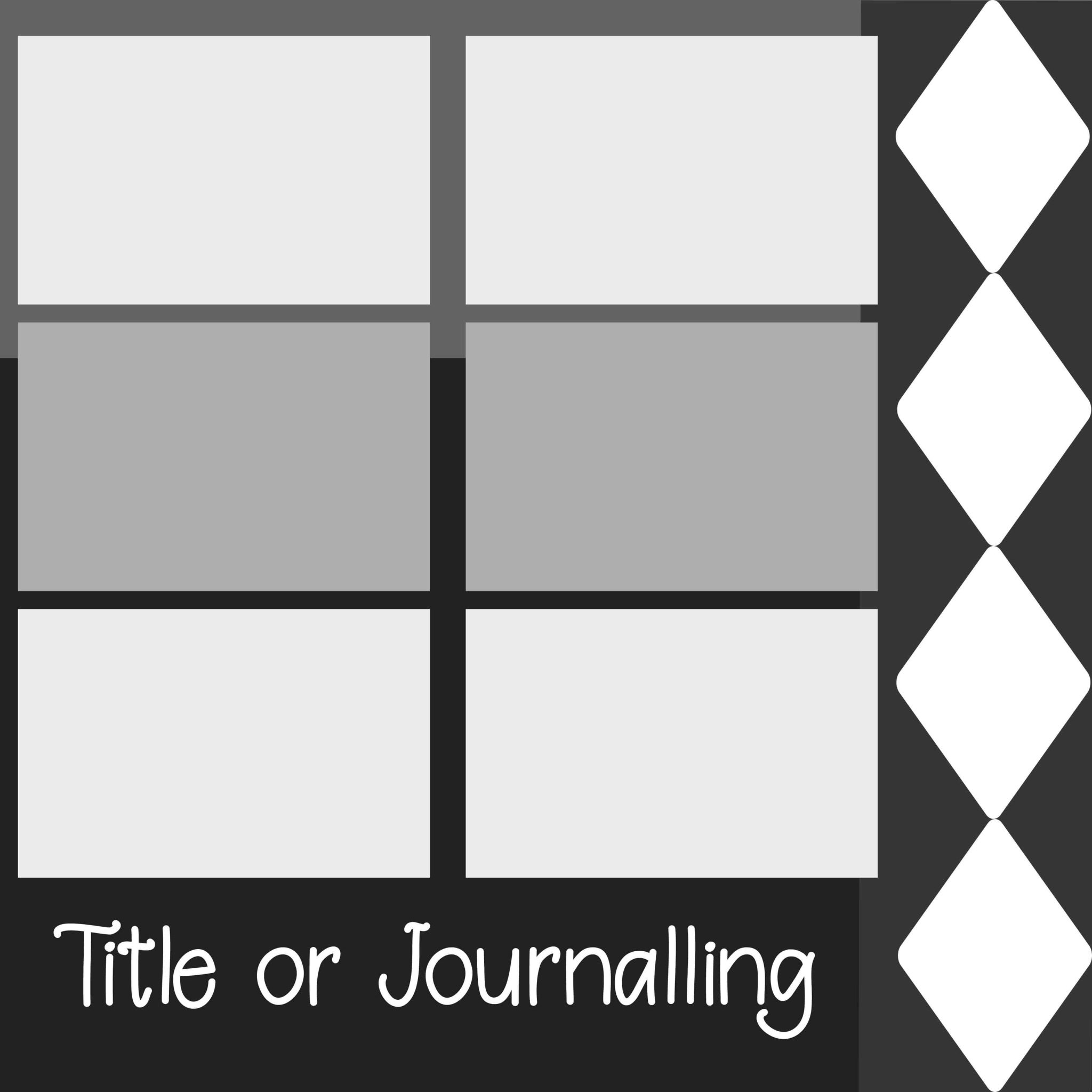 Digital Scrapbook Layout Template 380 - Chantahlia Design