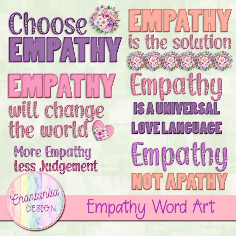 Empathy Word Art - Chantahlia Design