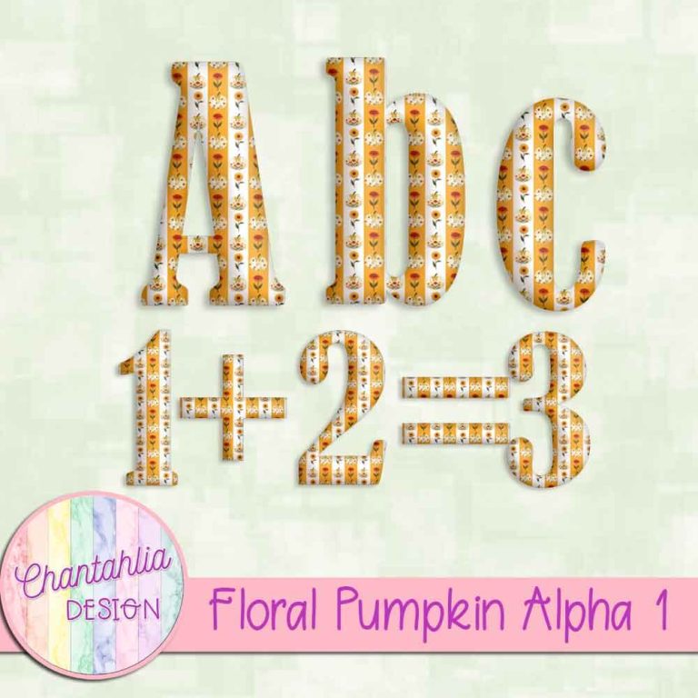 Floral Pumpkin Alpha 1 - Chantahlia Design