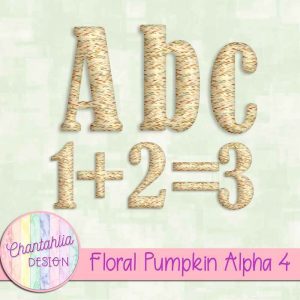 Floral Pumpkin Alpha 4 - Chantahlia Design