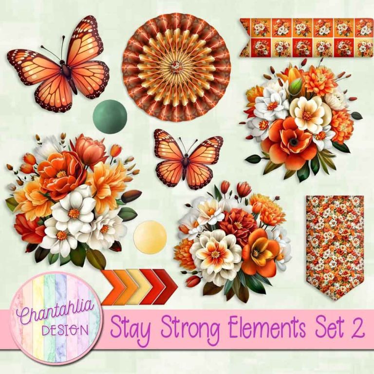 Stay Strong Elements Set 2 - Chantahlia Design