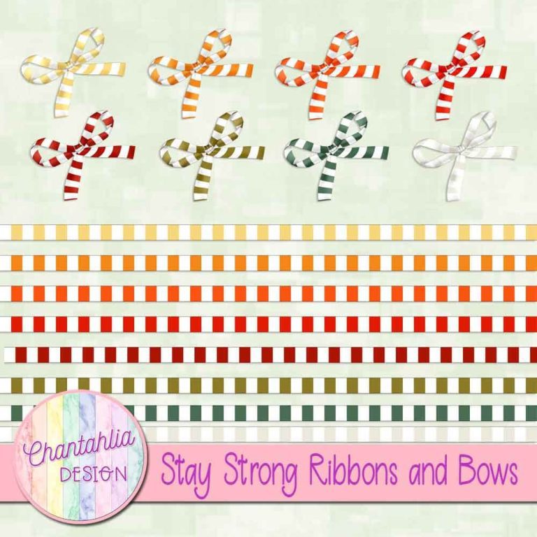 Stay Strong Ribbons and Bows - Chantahlia Design
