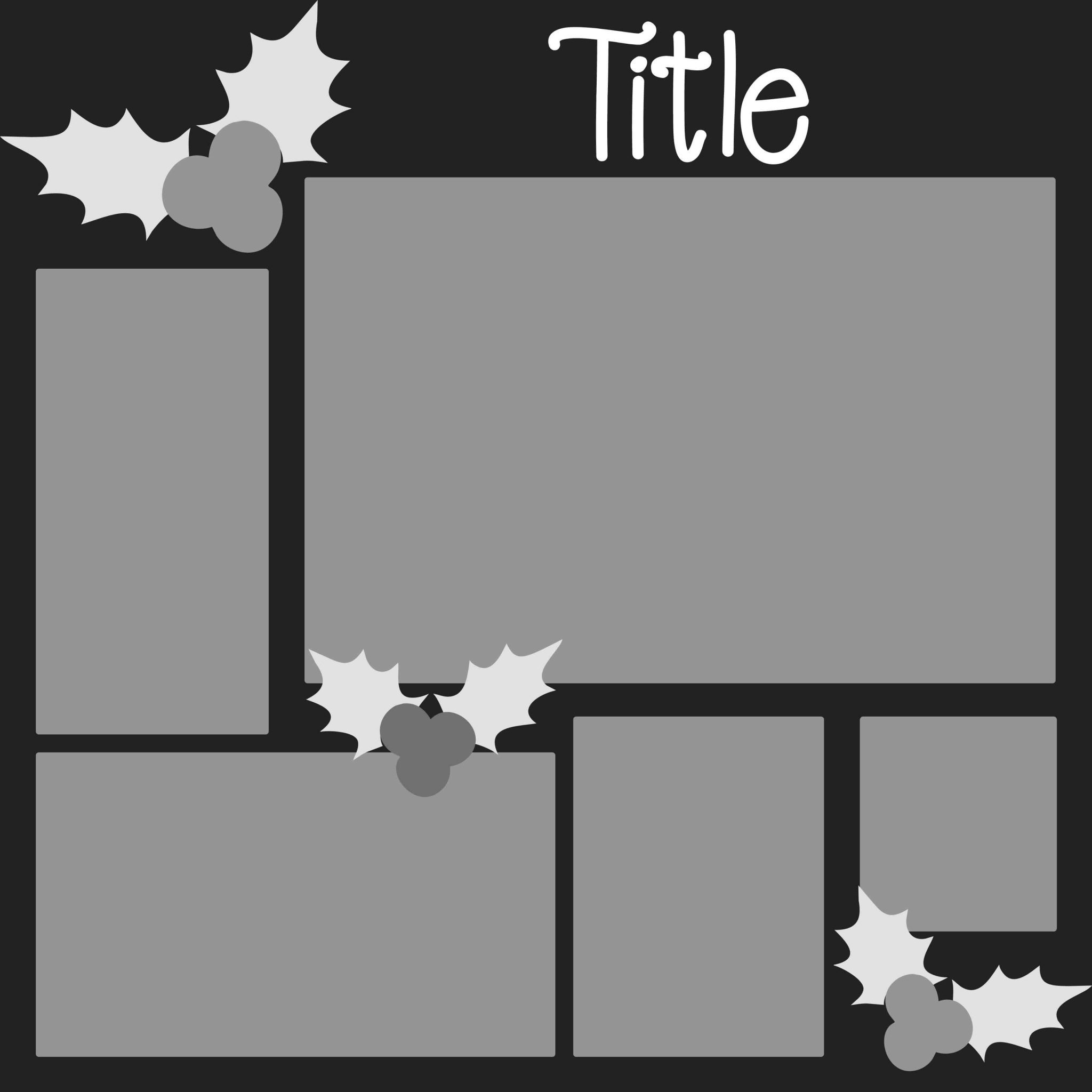 Digital Scrapbook Layout Template 407 - Chantahlia Design