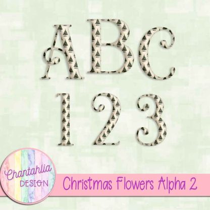 Christmas Flowers Alpha 2 - Chantahlia Design