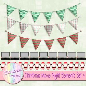 Christmas Movie Night Elements Set 4 - Chantahlia Design