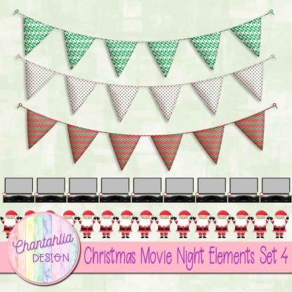 Christmas Movie Night Elements Set 4 - Chantahlia Design
