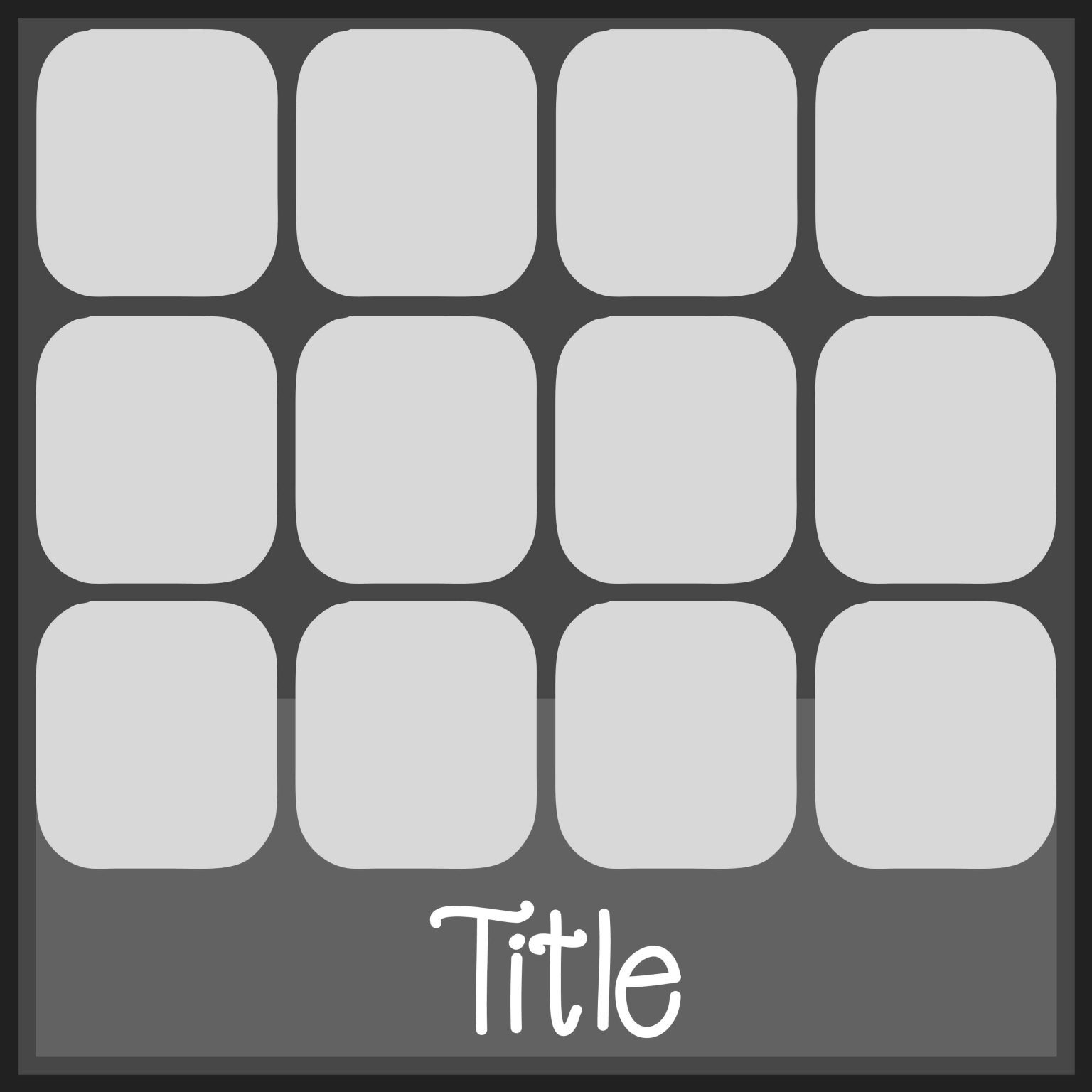 Digital Scrapbook Layout Template 410 - Chantahlia Design