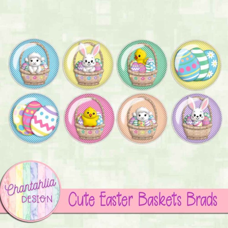 Cute Easter Baskets Brads - Chantahlia Design